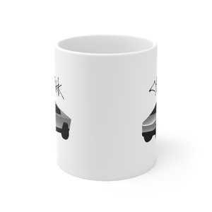 Cybertruck Mug 11oz Tesla Cybertruck Ceramic Mug Elon Musk - Etsy