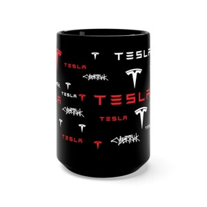 Tesla Logo Mug 15oz Tesla Cybertruck Logo Ceramic Mug Elon - Etsy