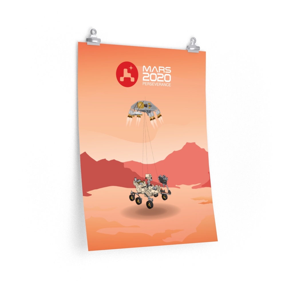Mars Perseverance Rover Poster NASA Mars 2020 Poster NASA | Etsy