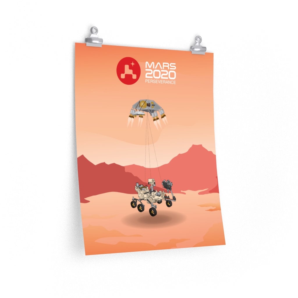 Mars Perseverance Rover Poster NASA Mars 2020 Poster NASA | Etsy