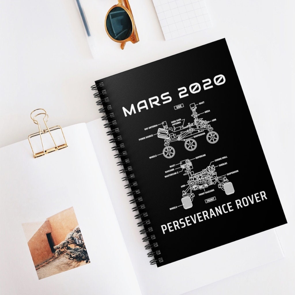 Mars 2020 Rover Spiral Notebook Mars Perseverance Rover - Etsy