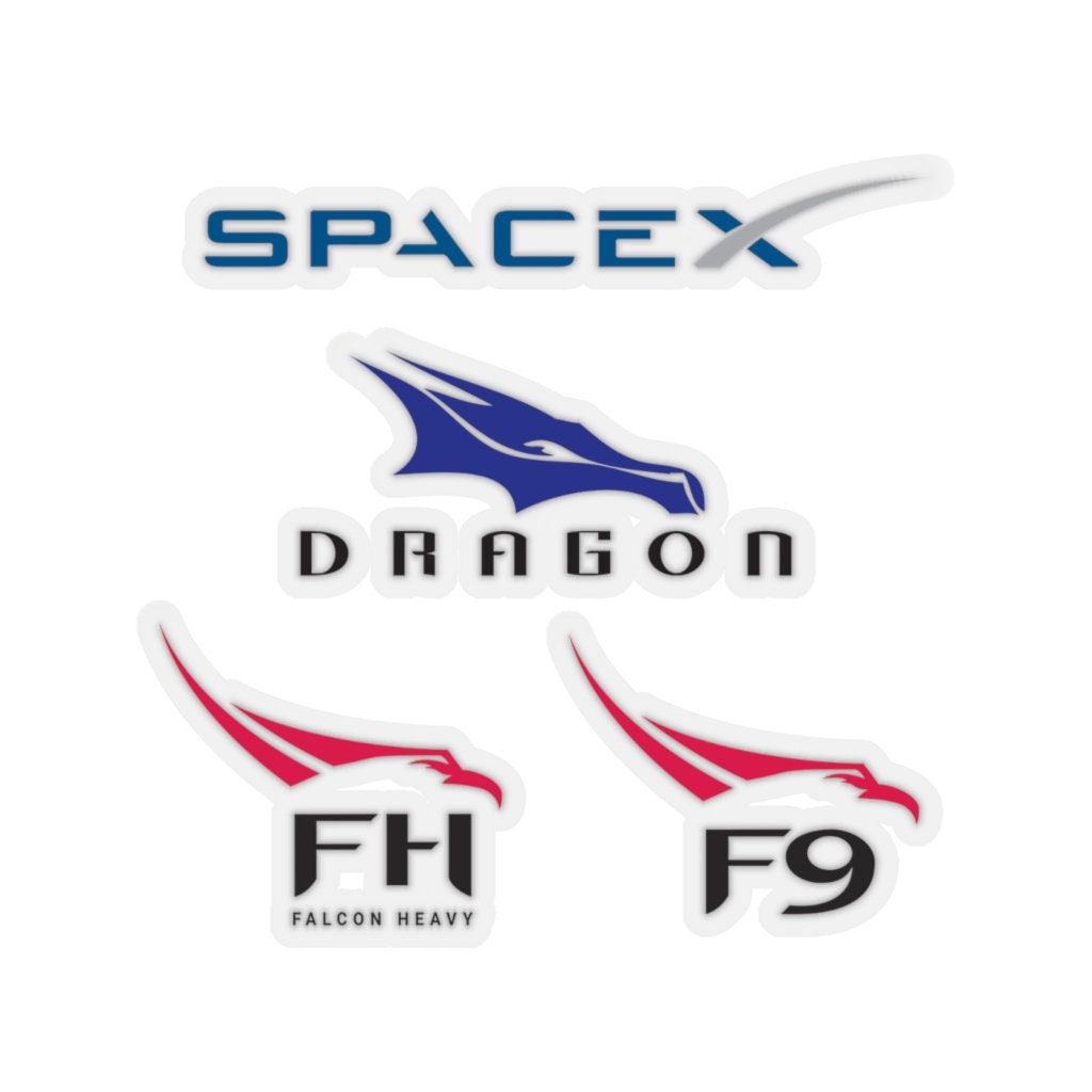 Spacex Stickers Falcon 9 Sticker Falcon Heavy Sticker | Etsy