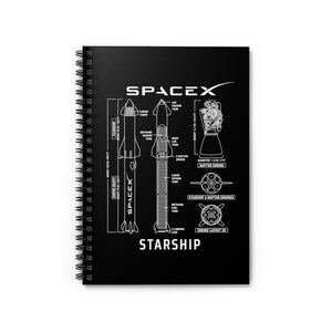 Spacex Starship Spiral Notebook Starship Blueprint Notebook - Etsy