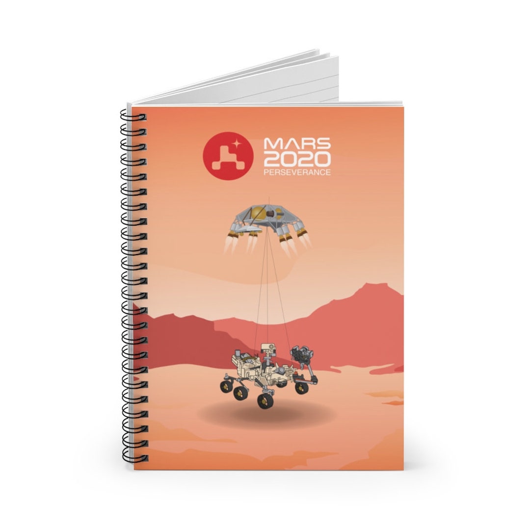 Mars 2020 Notebook Mars Perseverance Rover Spiral Notebook Mars Rover ...