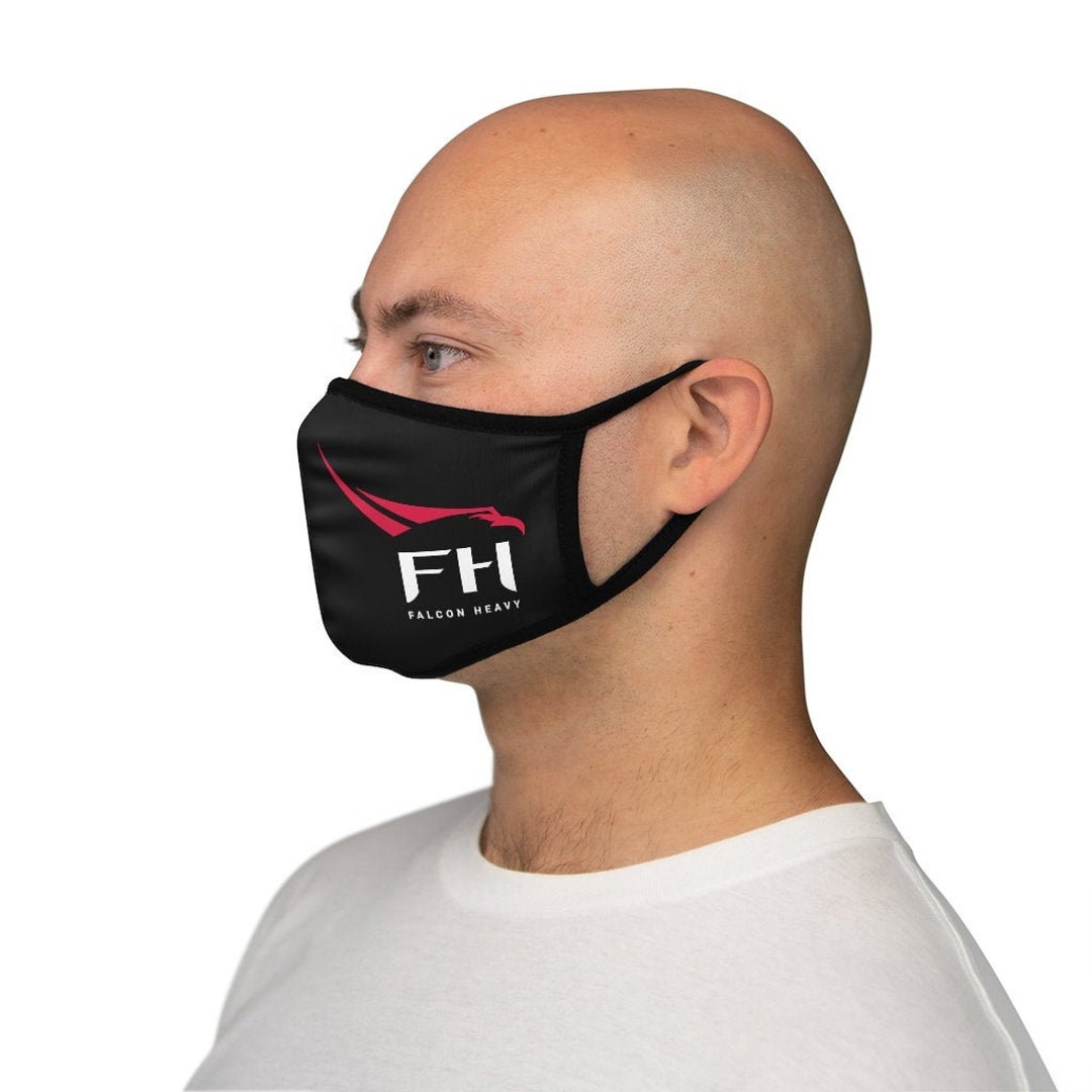 Spacex Falcon Heavy Logo Face Mask Spacex Lover Gift - Etsy