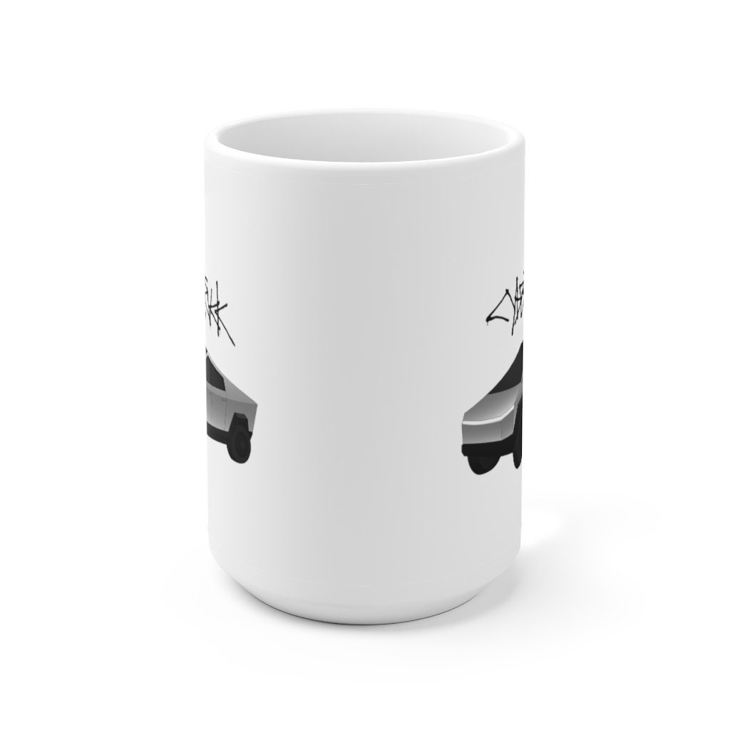 Cybertruck Mug 15oz / Tesla Cybertruck Ceramic Mug / Elon Musk | Etsy