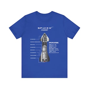 Spacex Starship T-shirt Spacex Rocket Shirt Spacex Lover Gift - Etsy