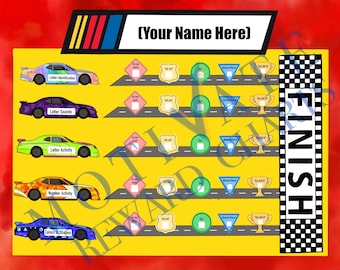 Instant Download Potty Training Chart Printable Race Cars - Etsy