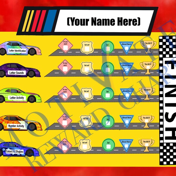 Road Reward Chart - Etsy