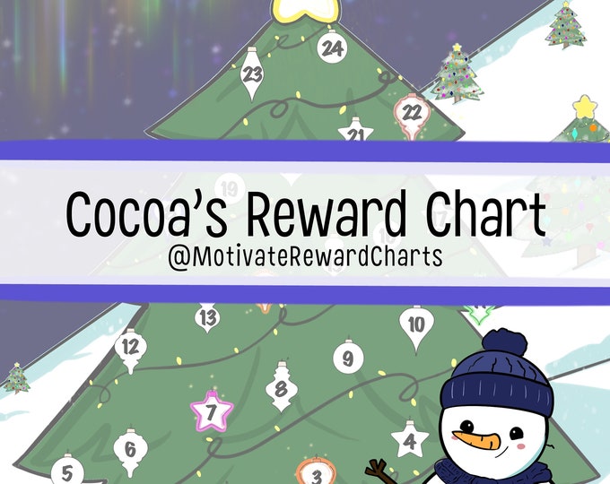 Reward Chart - Cocoa the Snowman - Digital Download - Good Behavior ...