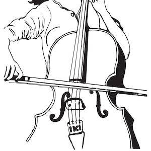 cello coloring sheet