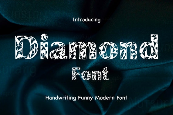 Diamond Font Display Font Logo Font Modern Font Branding - Etsy