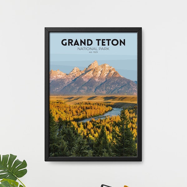 Tetons Poster - Etsy