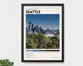 Seattle Washington Poster / Space Needle / Vintage City Poster - Etsy