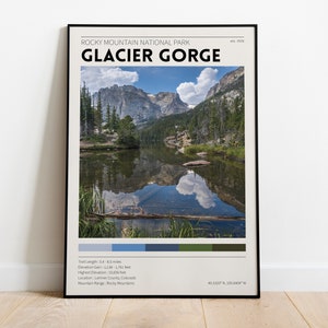 Glacier Gorge Trail / Rocky Mountain National Park / Vintage Travel ...
