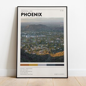 Phoenix Arizona Poster / Camelback Mountain / Vintage Travel Poster ...