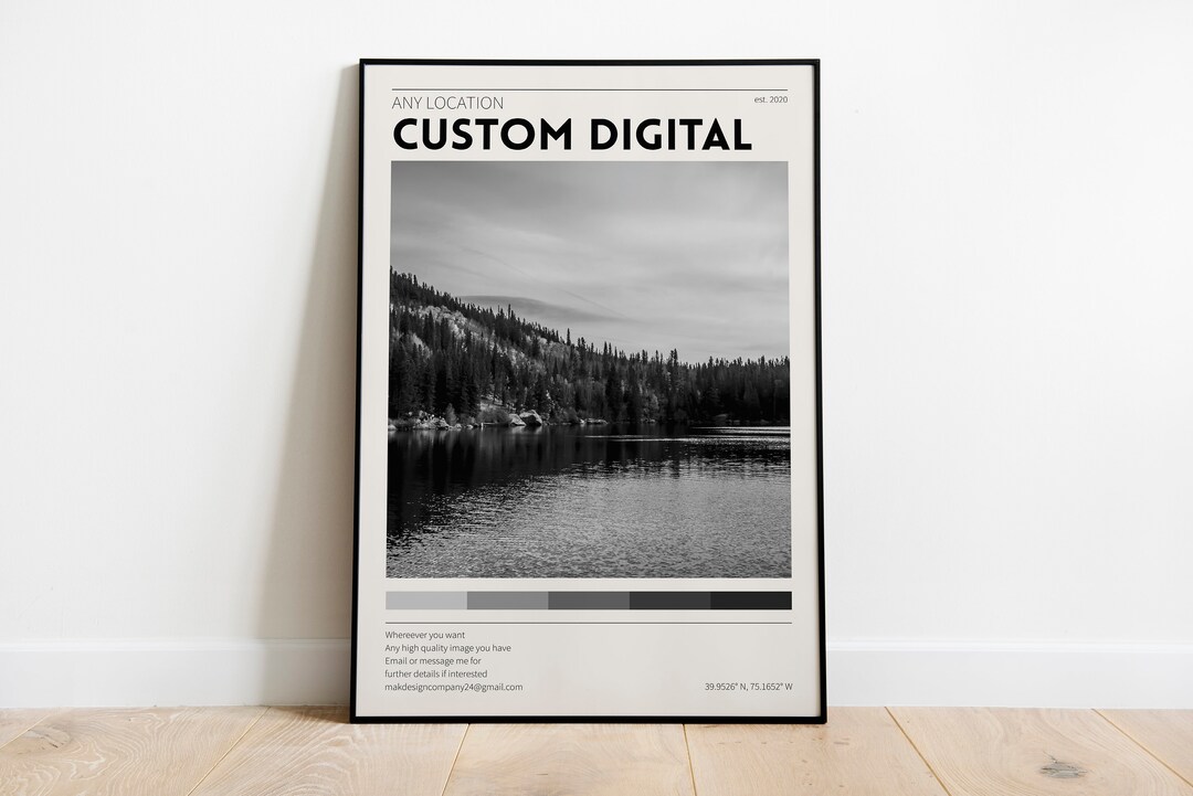 Custom Digital Download Poster / Vintage Travel Poster / National Park ...