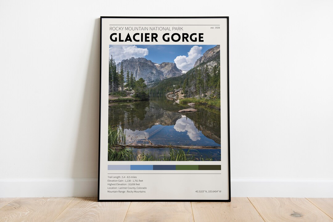 Glacier Gorge Trail / Rocky Mountain National Park / Vintage Travel ...