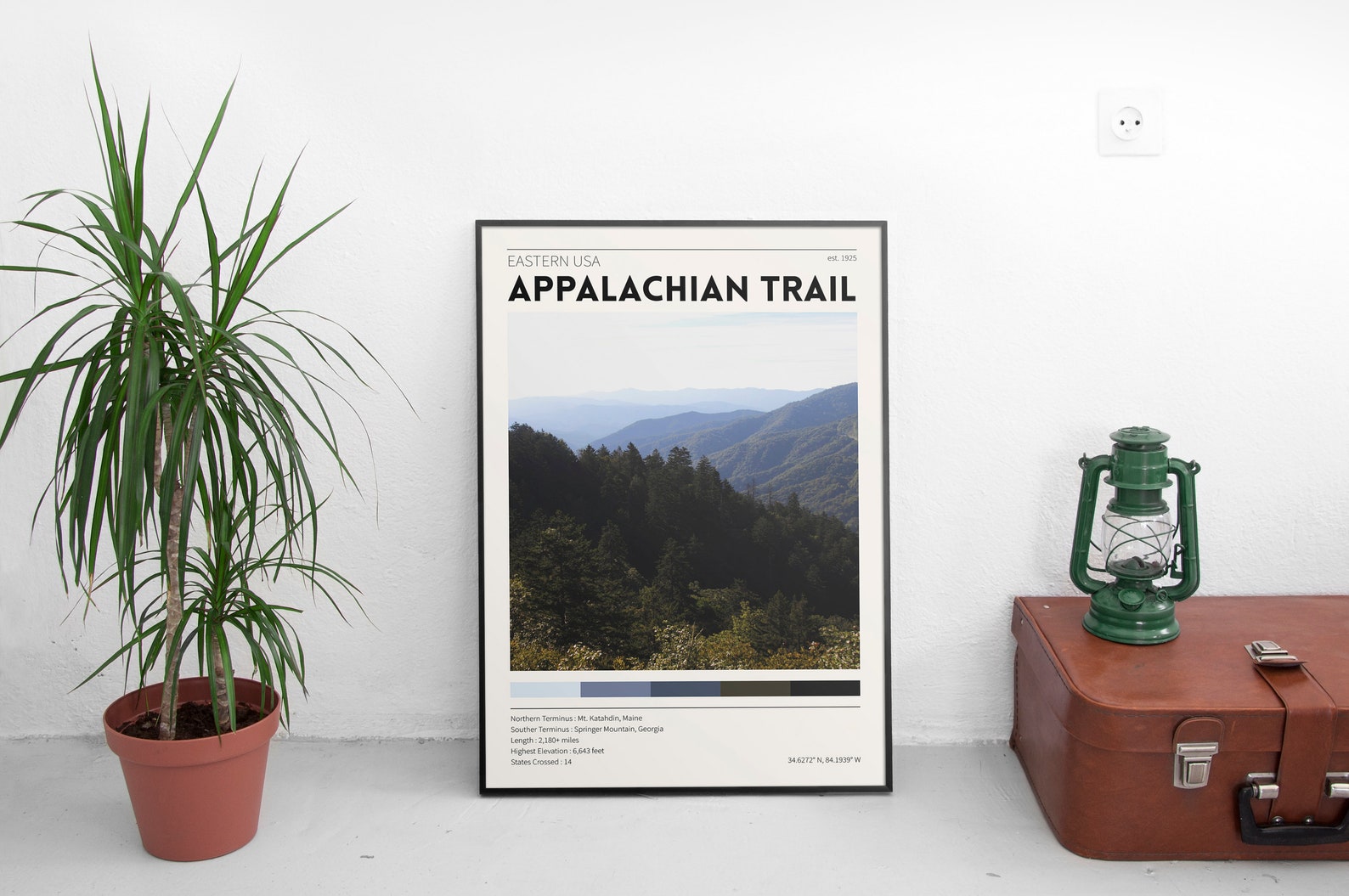 Appalachian Trail Poster / Mountain Hike / Vintage Travel - Etsy