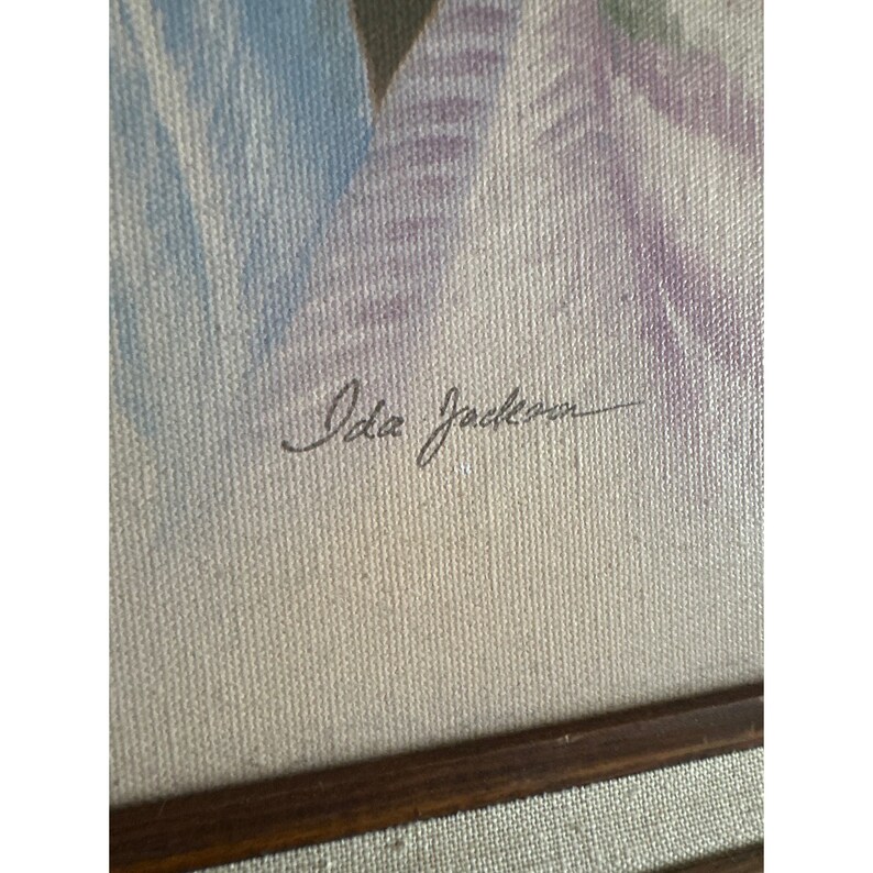 Vintage Ida Jackson Signed Lithograph on Canvas 12x16 - Etsy