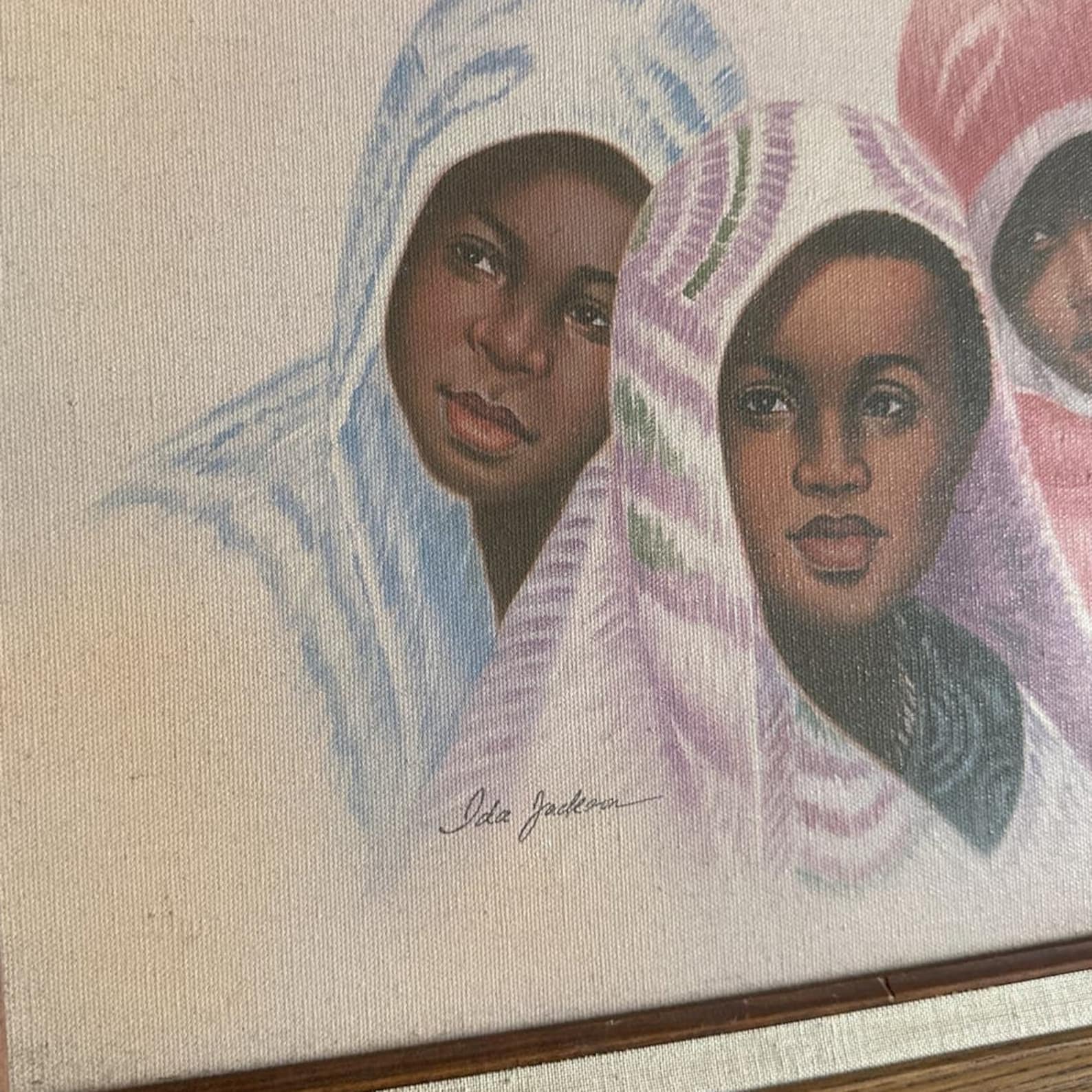 Vintage Ida Jackson Signed Lithograph on Canvas 12x16 - Etsy