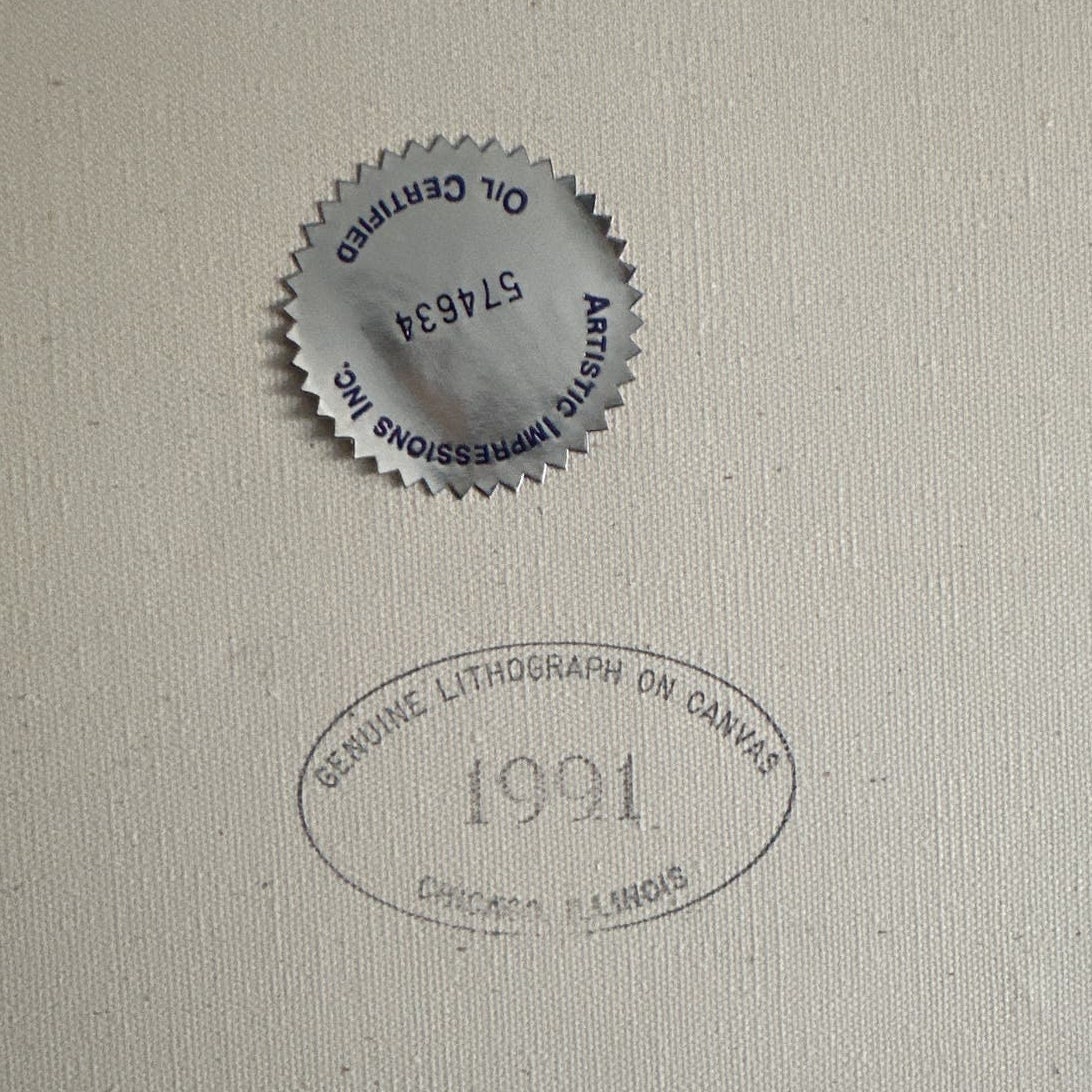 Vintage Ida Jackson Signed Lithograph on Canvas 12x16 - Etsy