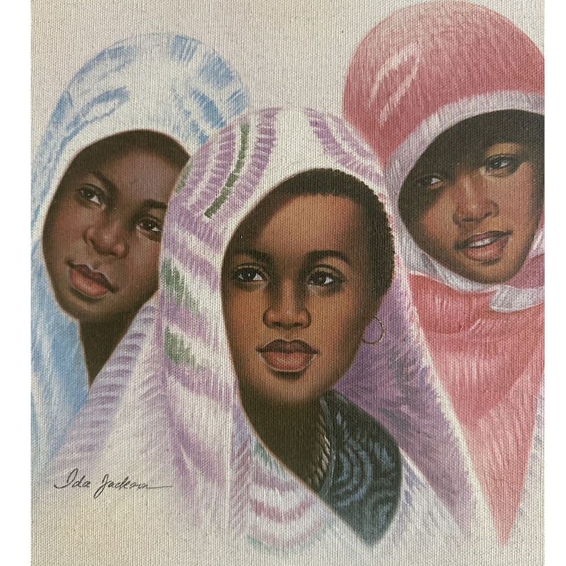 Vintage Ida Jackson Signed Lithograph on Canvas 12x16 - Etsy