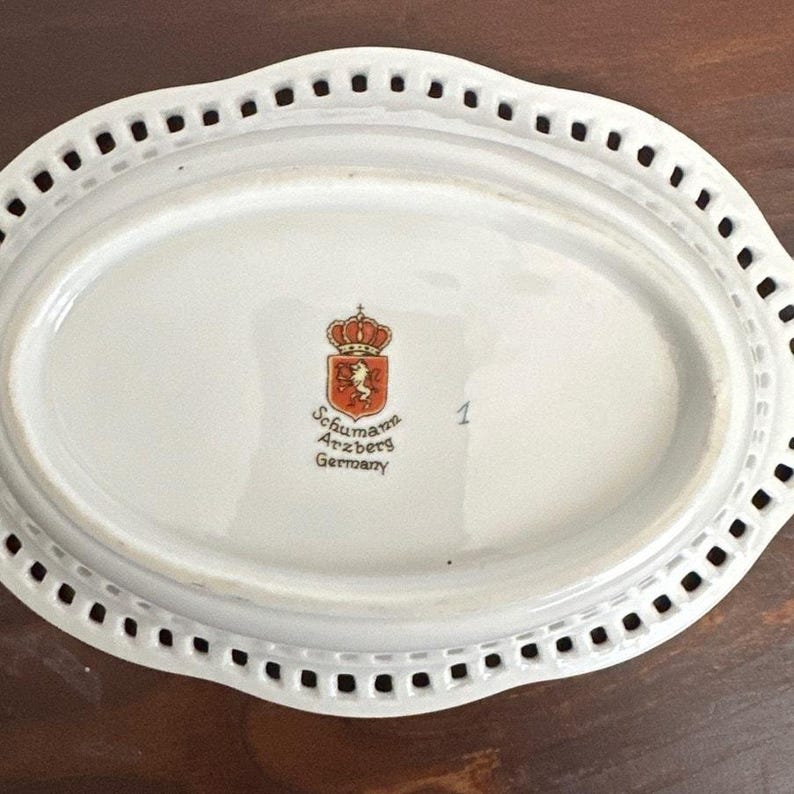 Vintage Vtg Schumann Arzberg Germany Trinket Nut Candy Dish Bowl - Etsy