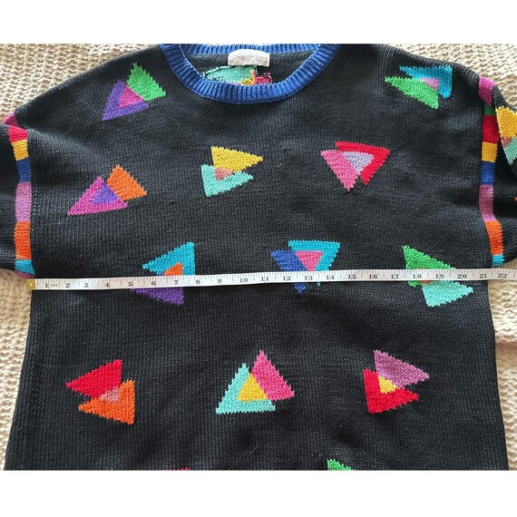 Vintage Christine Foley Geometric Print Sweater Mediu… - Gem