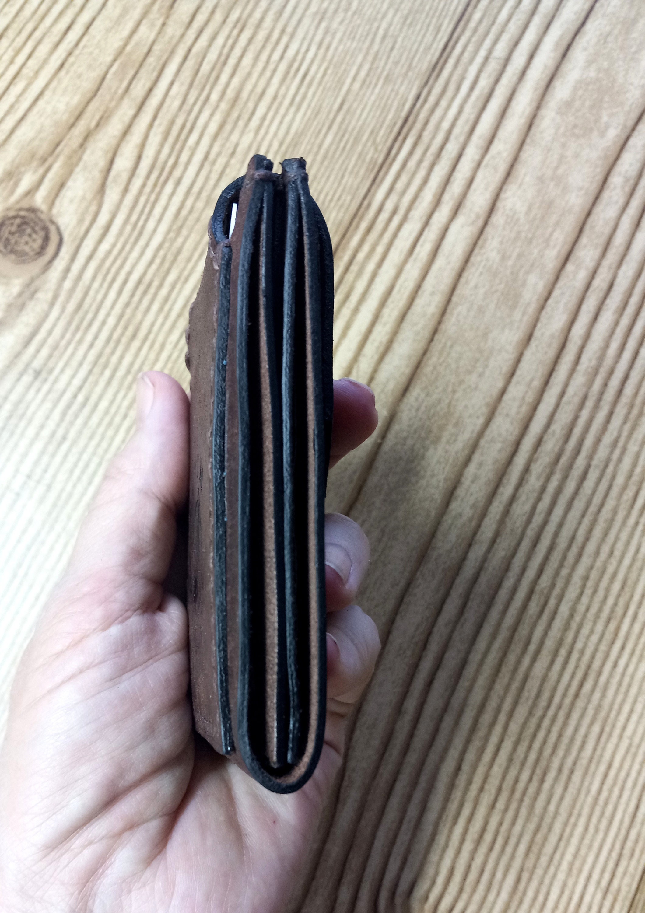 Compact Leather Wallet, Mini Bi-fold Wallet, Small Wallet for Men ...