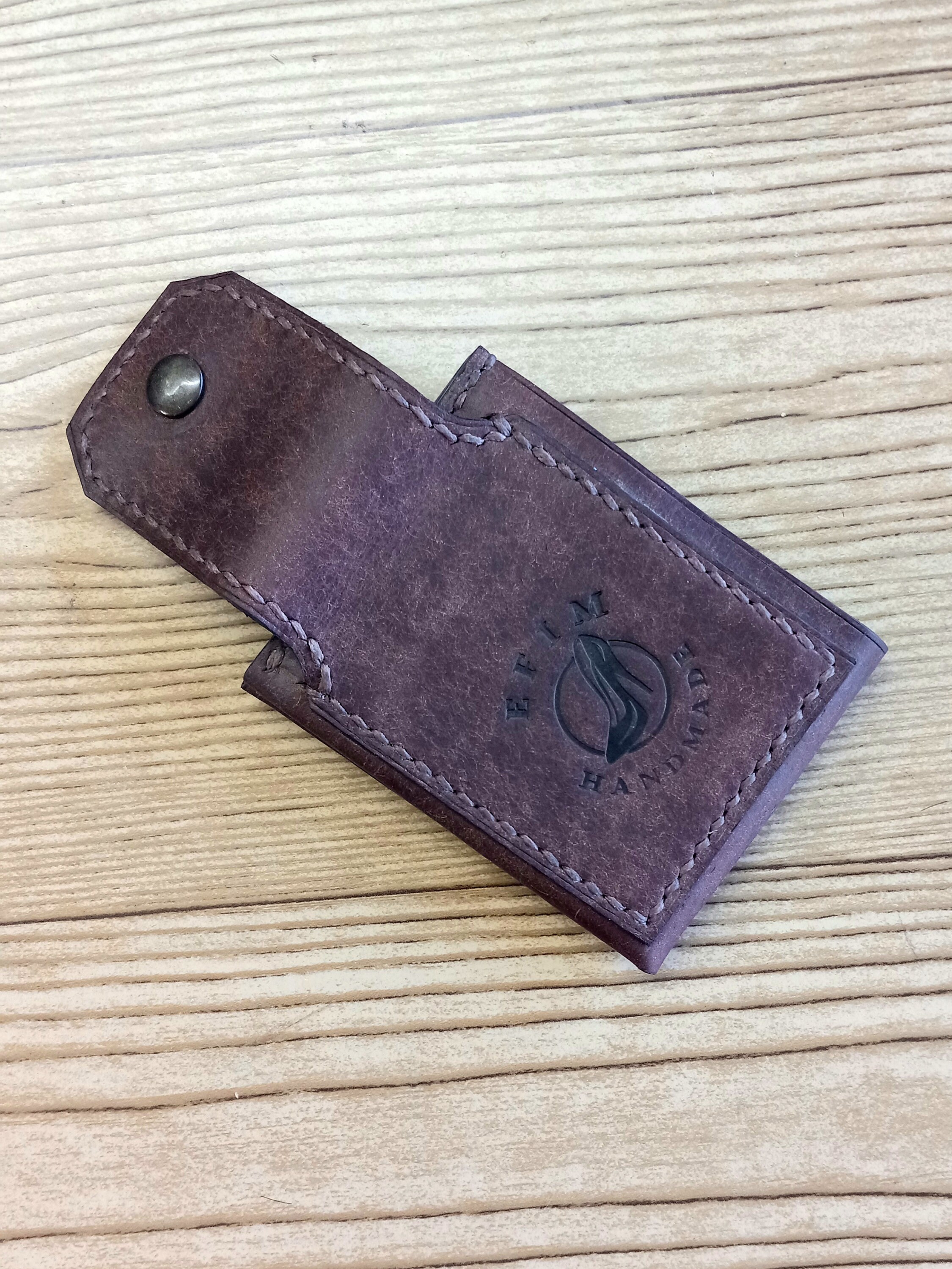 Compact Leather Wallet, Mini Bi-fold Wallet, Small Wallet for Men ...