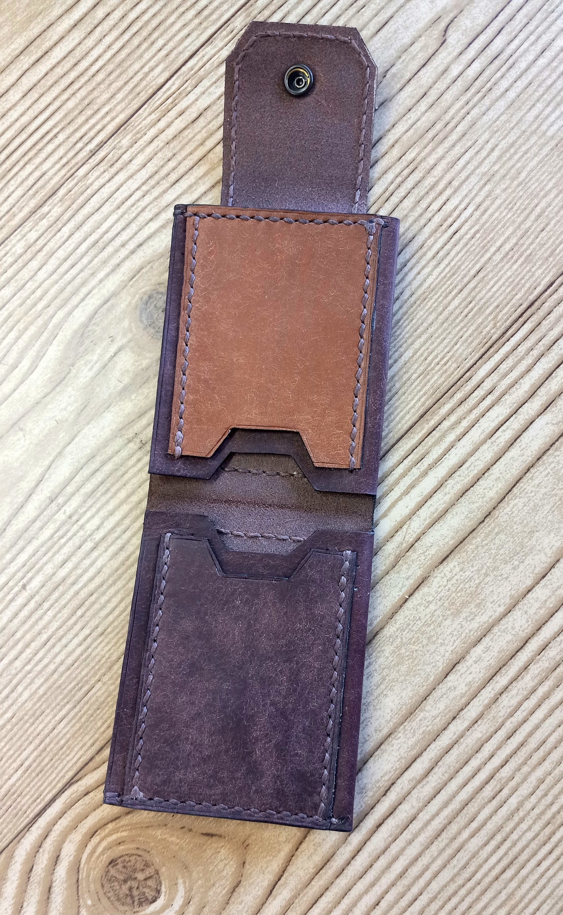 Compact Leather Wallet, Mini Bi-fold Wallet, Small Wallet for Men ...