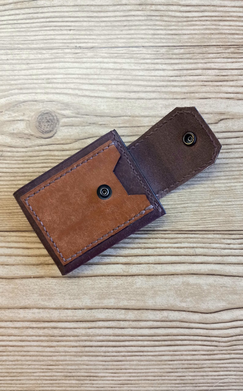 Compact Leather Wallet, Mini Bi-fold Wallet, Small Wallet for Men ...