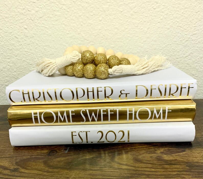 Family Coffee Table Book Set | Luxury Book Set | Personalized ...