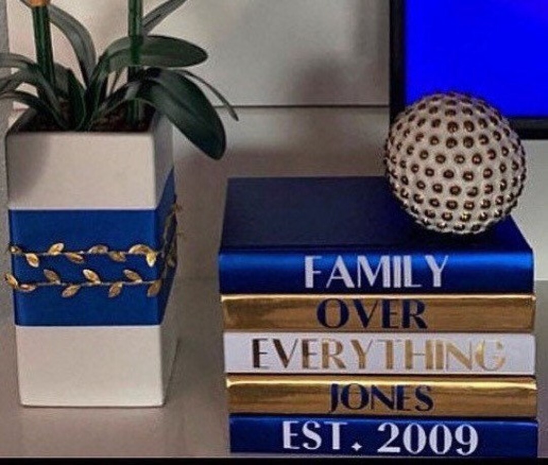 Family Coffee Table Book Set | Luxury Book Set | Personalized ...