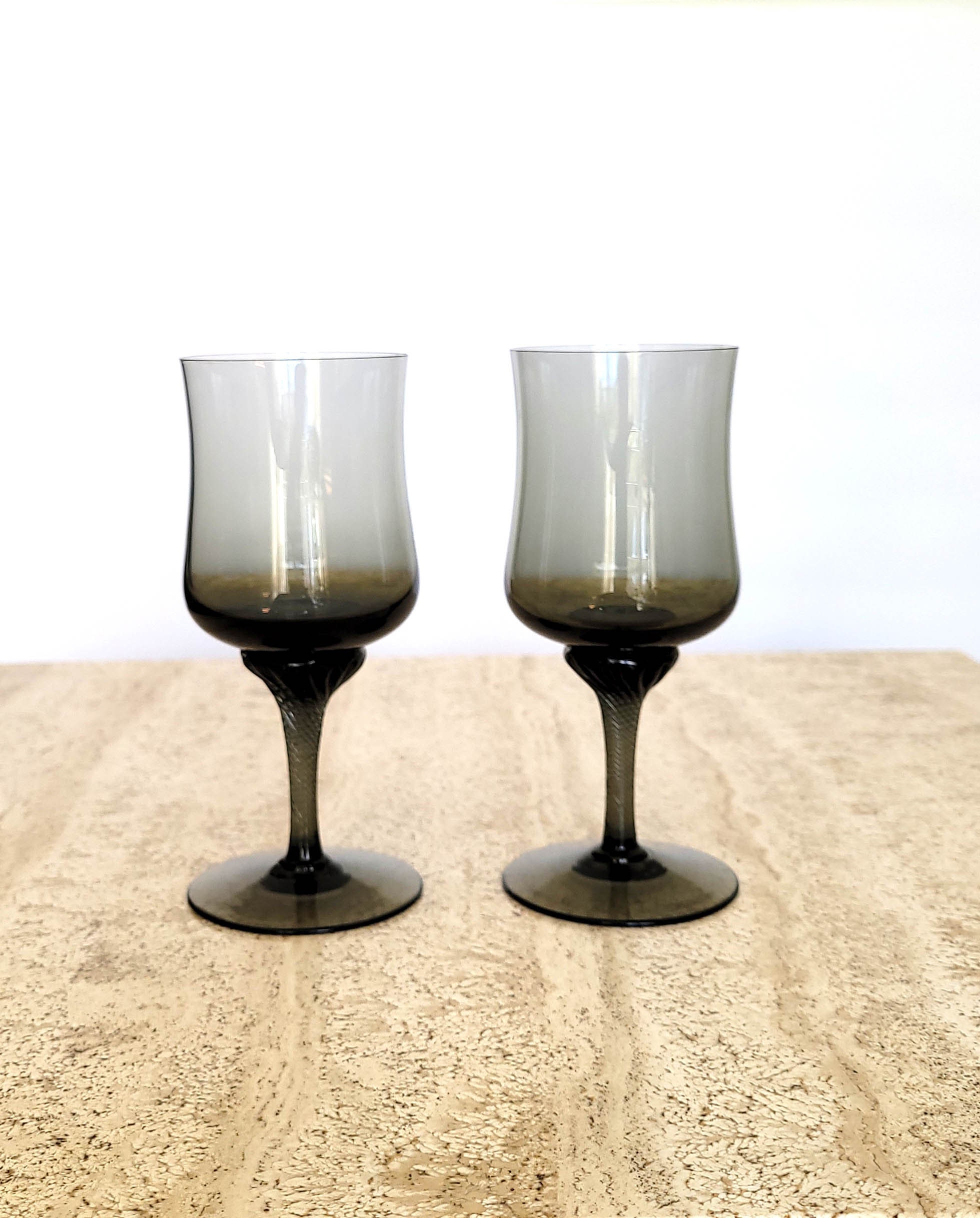 Conjunto de 2 copas de vino vintage retro de mediados de siglo - Etsy ...