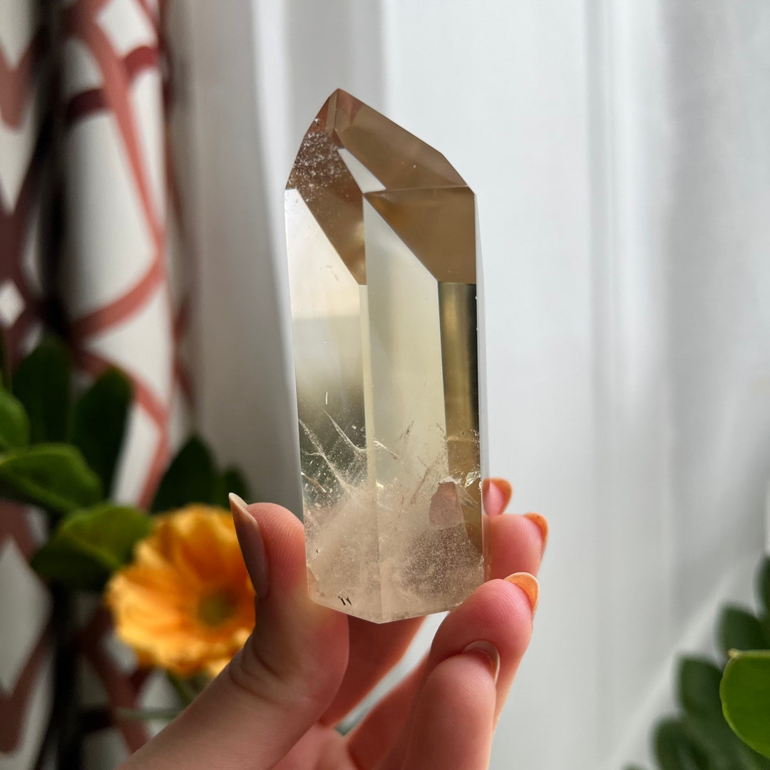 Natural Citrine Point, Citrine Tower, Citrine Crystal Tower, Genuine ...