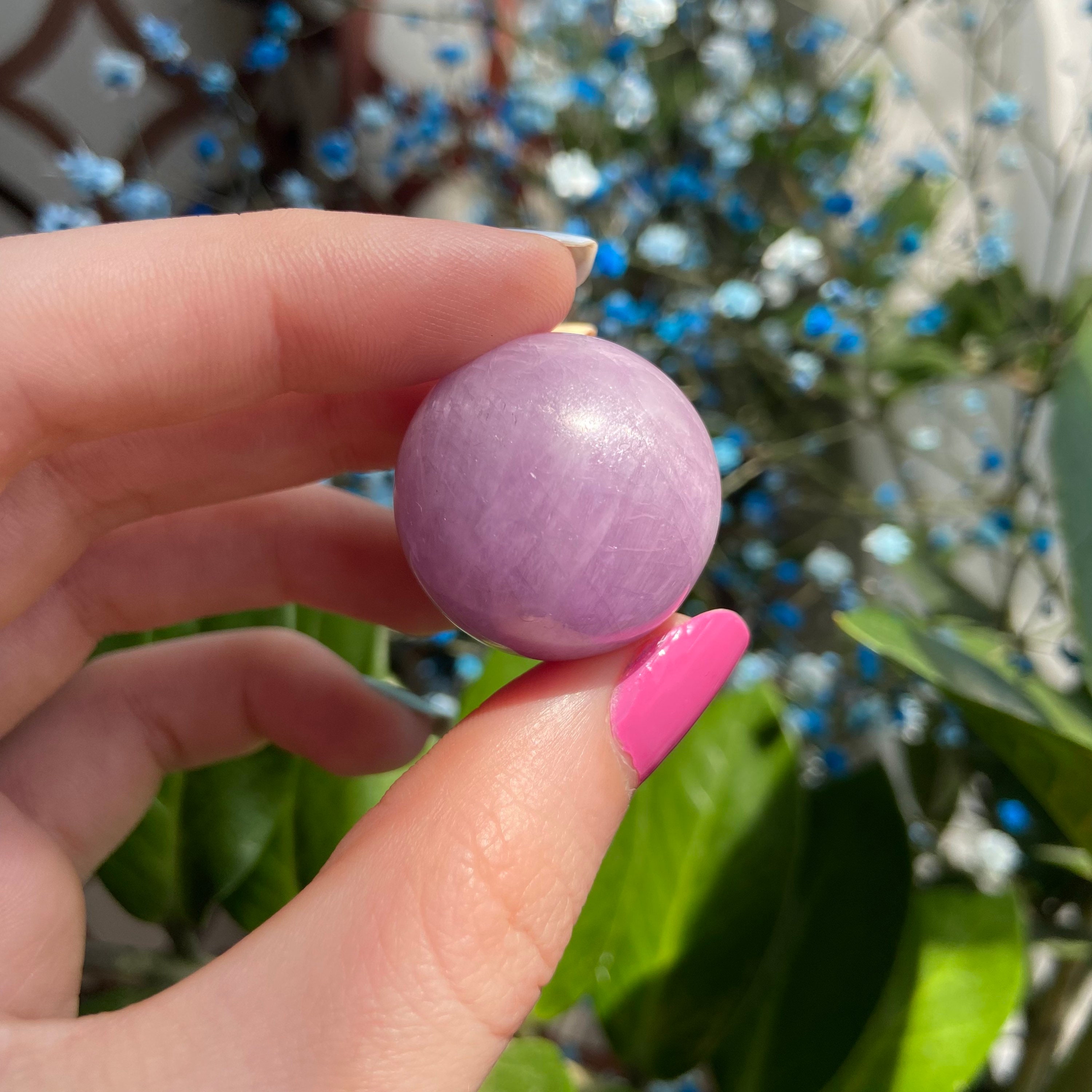 Kunzite Mini Sphere Kunzite Sphere Kunzite Crystal - Etsy