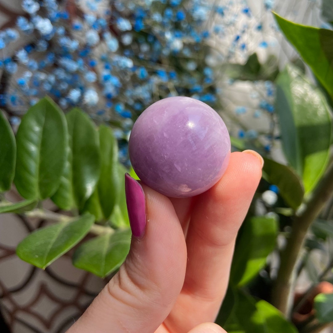 Kunzite Mini Sphere - Kunzite Sphere, Kunzite Crystal - Kunzite Ball ...