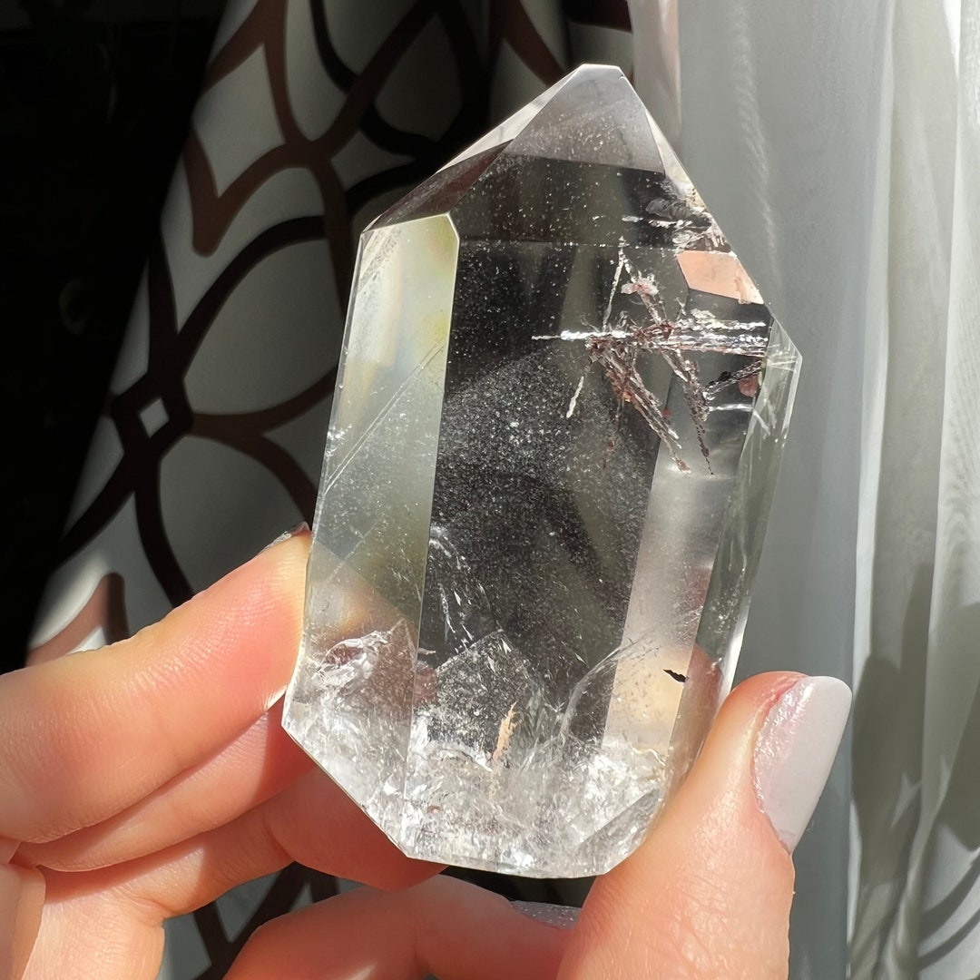RARE Phantom Rutile Point, Silver Rutile Point, Phantom Rutile Tower ...