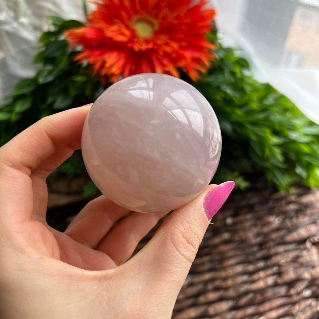 Blue Rose Quartz Sphere, Blue Rose Quartz Crystal Ball, Blue Rose ...