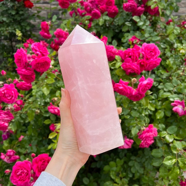 Large Rose Quartz - Etsy