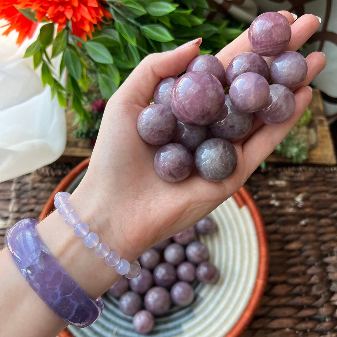 Lavender Rose Quartz,rose Quartz Sphere,rose Quartz Crystal Ball ...