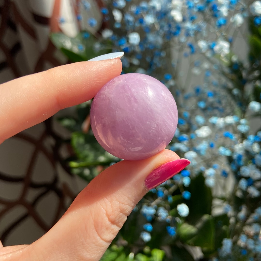 Kunzite Mini Sphere - Kunzite Sphere, Kunzite Crystal - Kunzite Ball ...