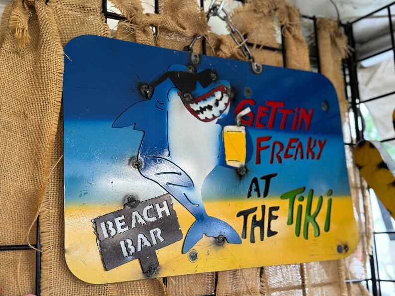 Freaky Tiki Metal Sign - Etsy