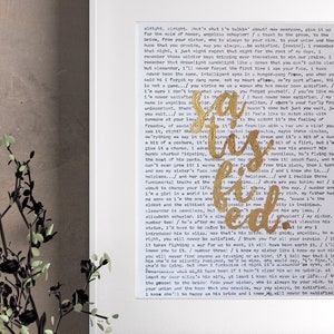 Hamilton Lyrics for "satisfied" Hand Typed on Typewriter, Hamilton ...