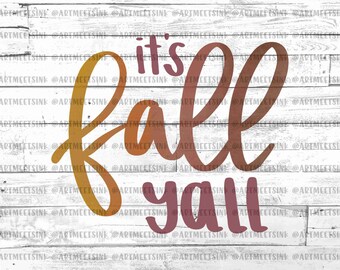 It's Fall Y'all Marquee PNG Clipart Instant - Etsy