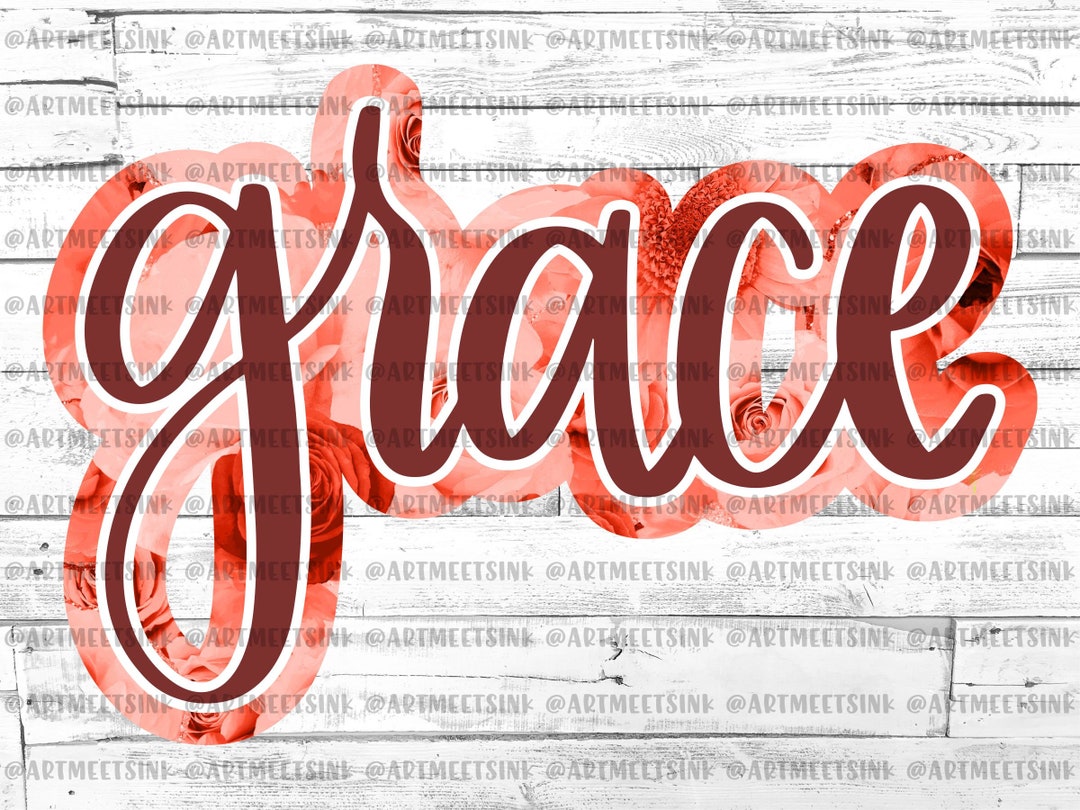 Grace Floral - INSTANT DOWNLOAD - PNG Printable - Sublimation Design - Etsy