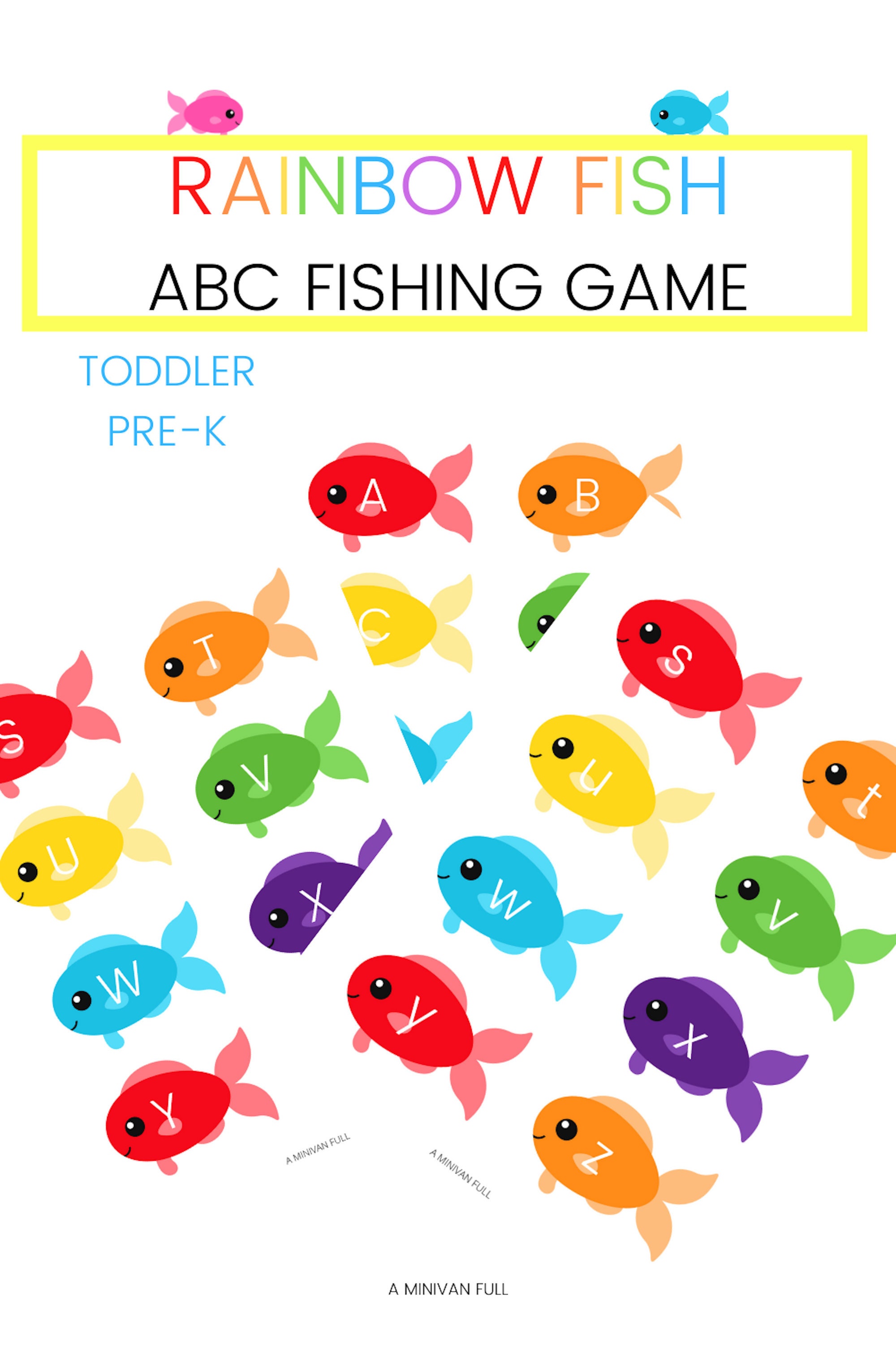 Upper and Lower Case Letters Fishing Game - Etsy