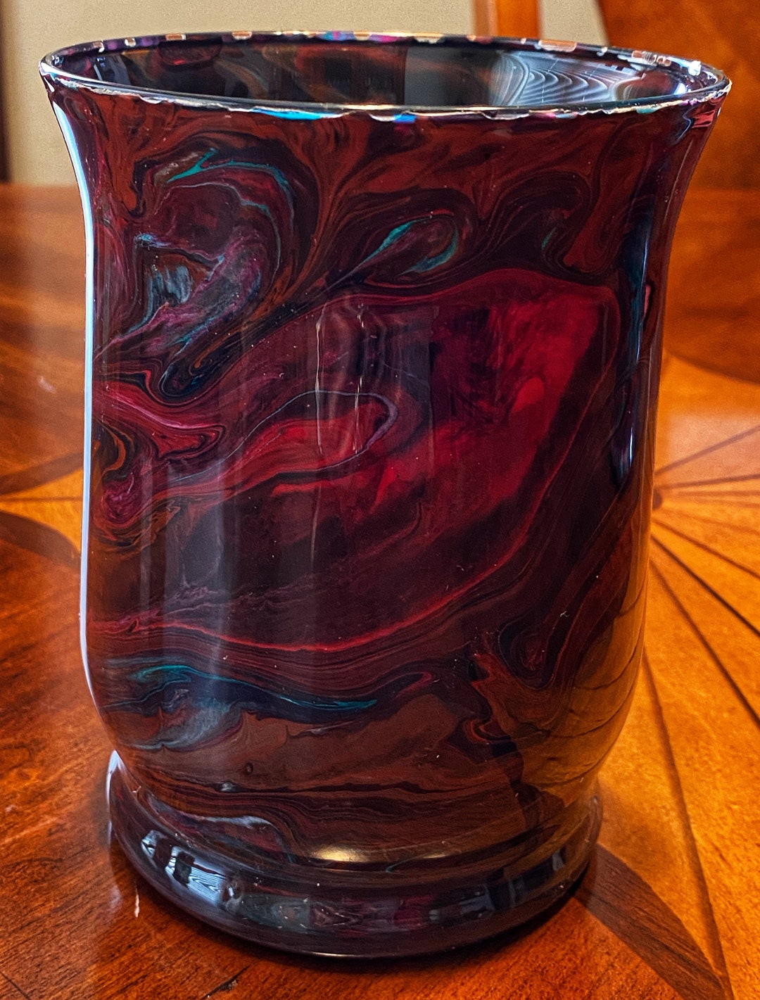 Vase, Vases, Handcrafted Vases, Painted Vase, Hand Poured Painted Vase ...